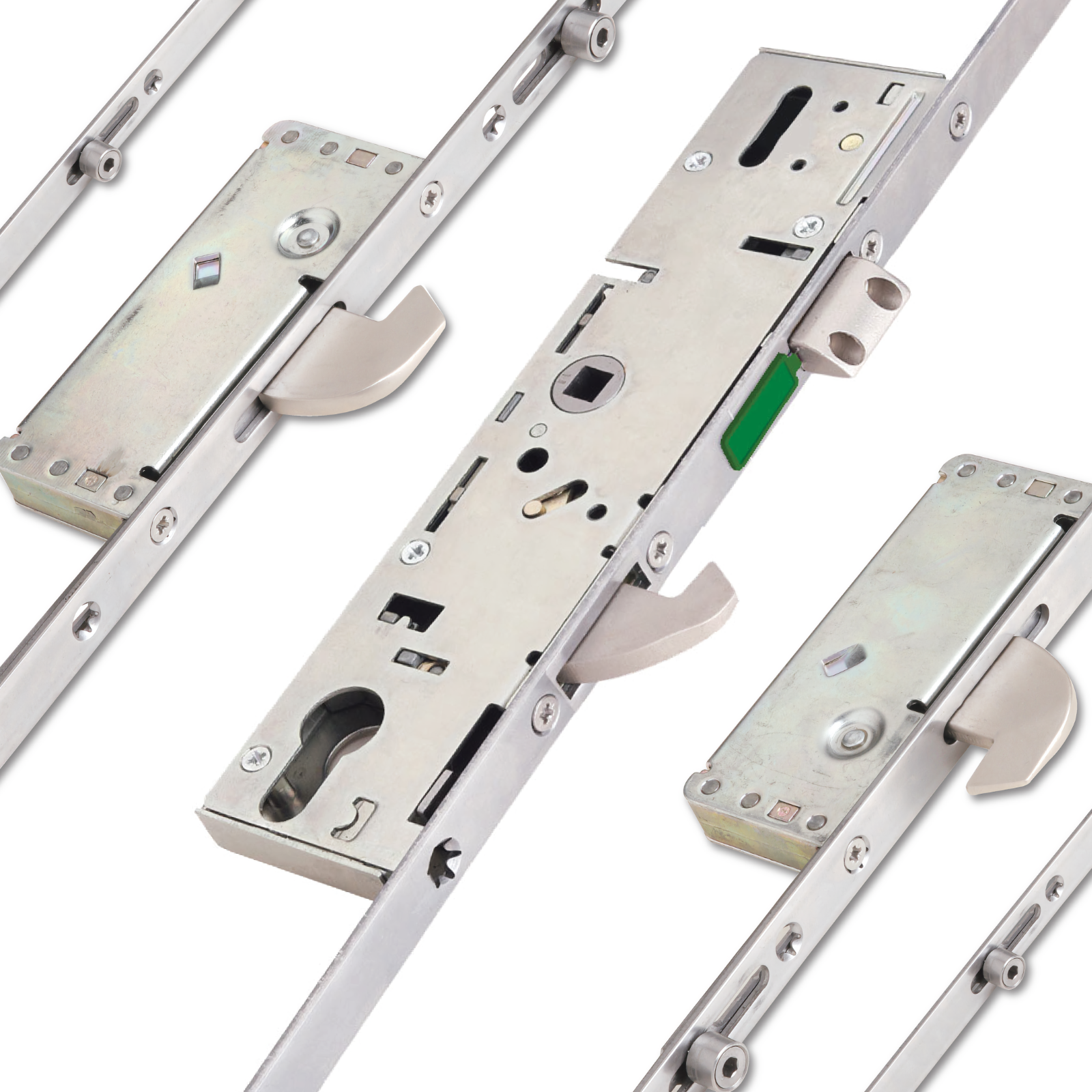 3 Hook 4 Roller Euro Cylinder Multi Point Door Lock Lever Lever - 8000 ...