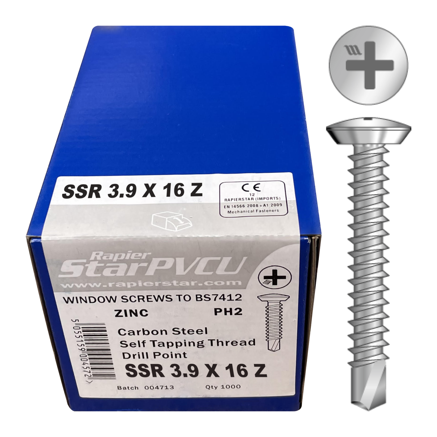 Rapierstar Shallow Pan (S/Pan) Self-Tapping Self-Drill Point Screws (x1000)